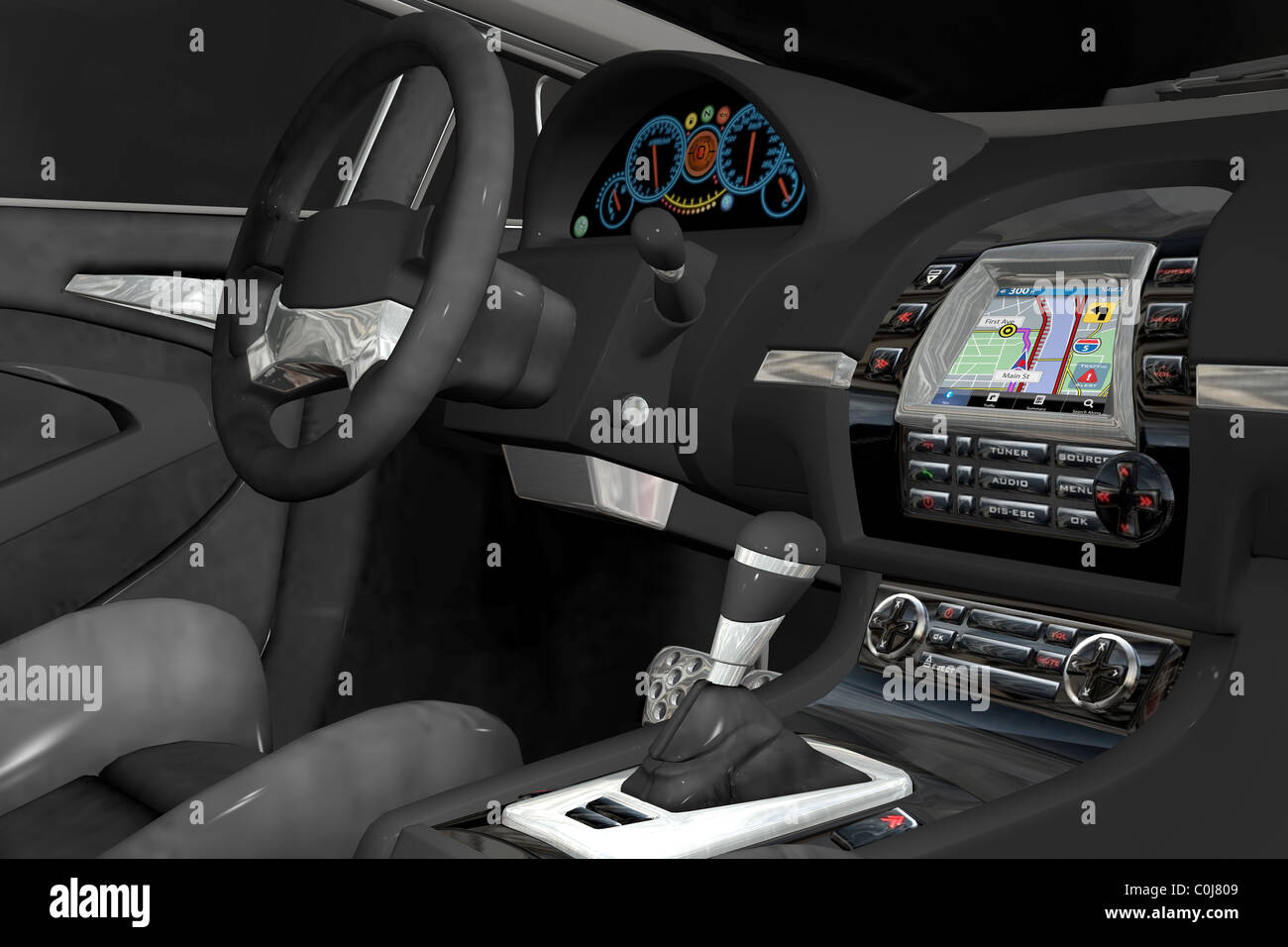 Innenraum des autos 3d -Fotos und -Bildmaterial in hoher Auflösung – Alamy