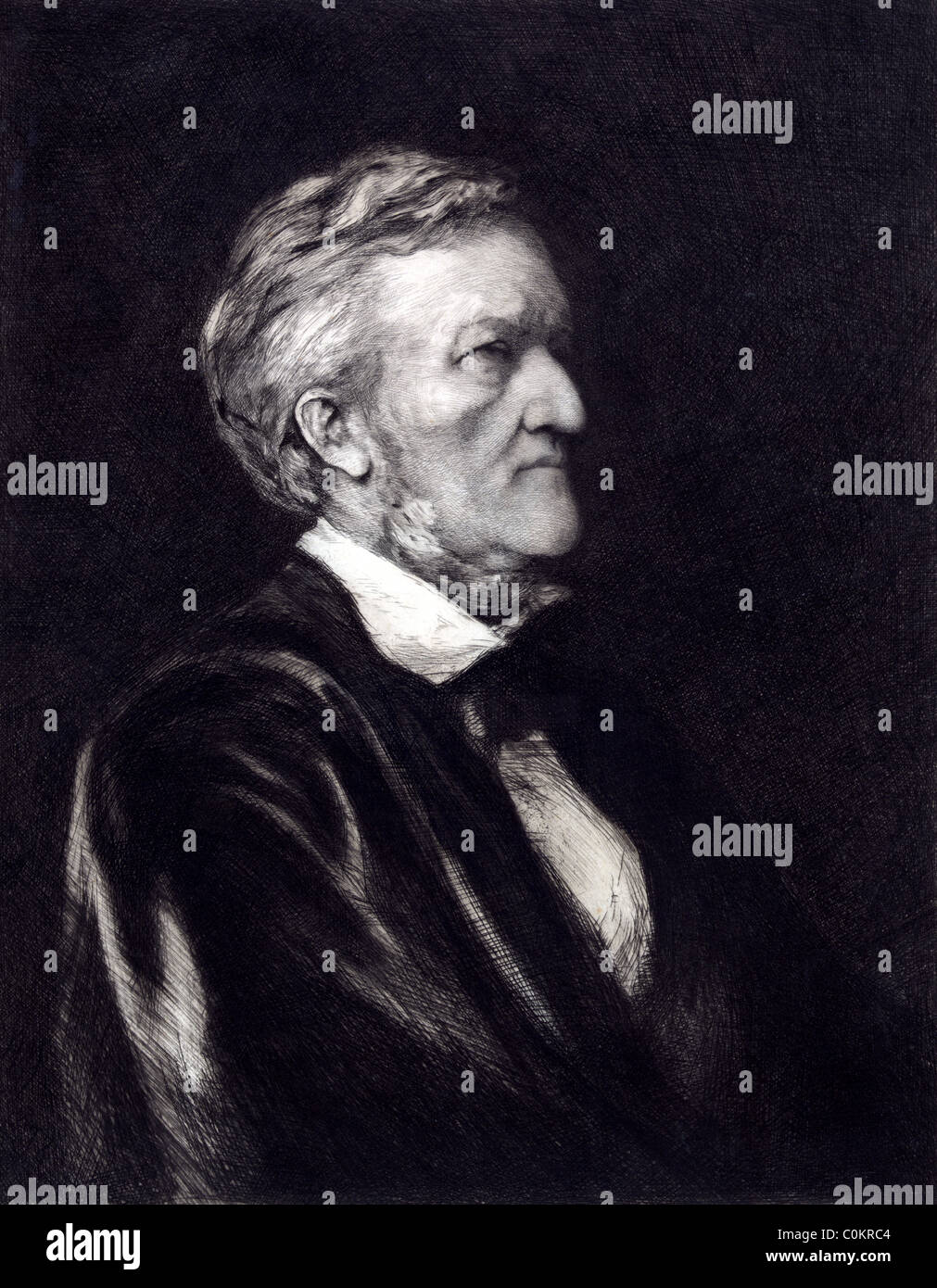 Richard Wagner, deutscher Komponist Stockfotografie - Alamy