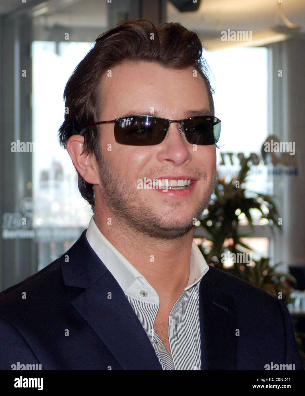 Stephen Gately von Boyzone besucht 104.6 RTL Radio-Station in Berlin ...