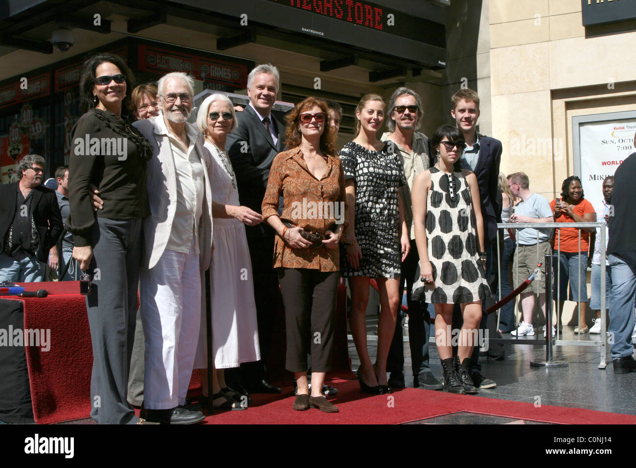 Susan Sarandon, Eva Amurri, Jack Robbins, Tim Robbins und Familie Tim ...