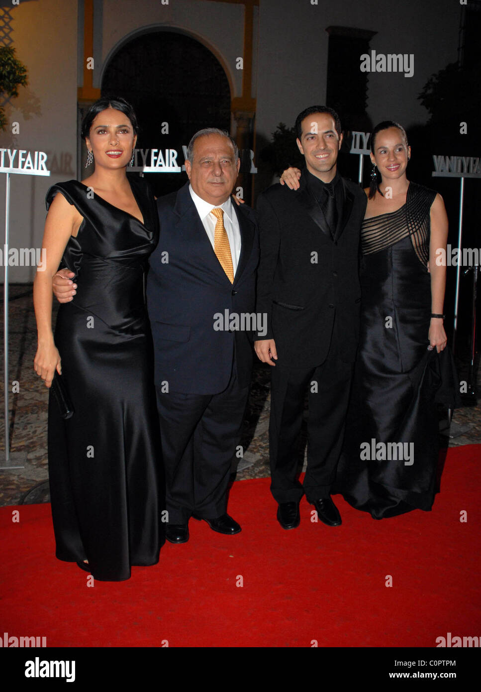 Salma Hayek, ihr Vater Sami Hayek und Familie Zeitschrift Vanity Fair ...