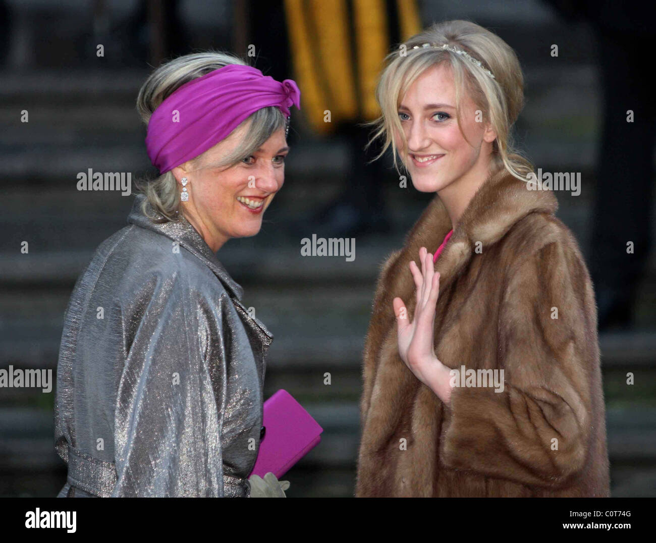 Prinzessin Astrid und ihre Tochter Prinzessin Maria Laura von Belgien ...