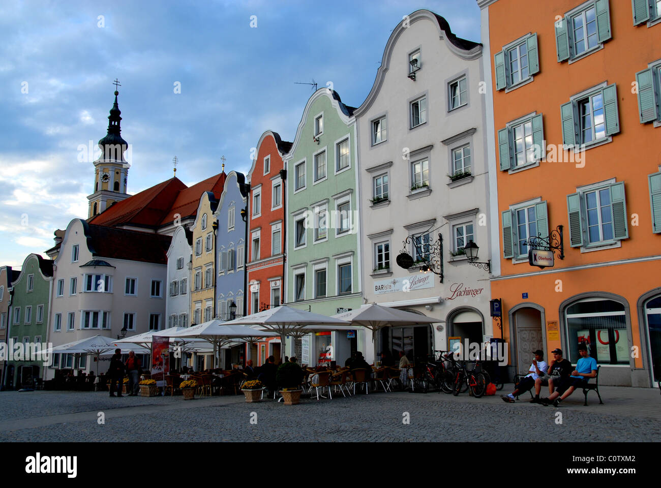 Barockstadt Schärding am Inn, Österreich Stockfotografie - Alamy