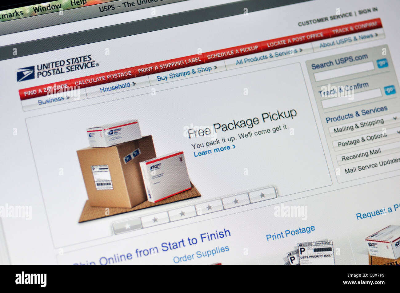 Usps webseite -Fotos und -Bildmaterial in hoher Auflösung – Alamy