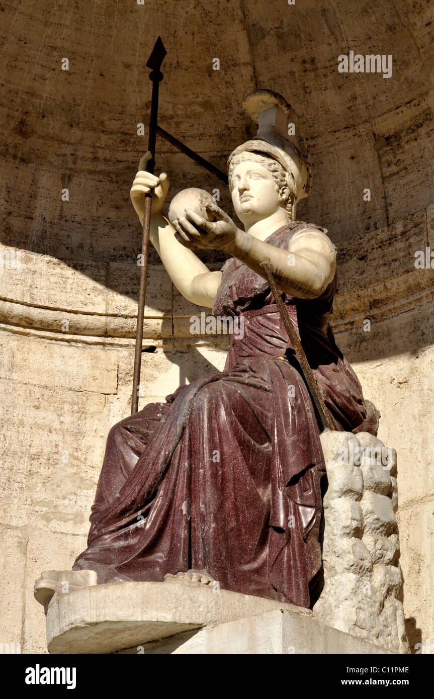 Statue der Göttin Roma Capitolina, Palazzo Senatorio Senatoren Palast ...