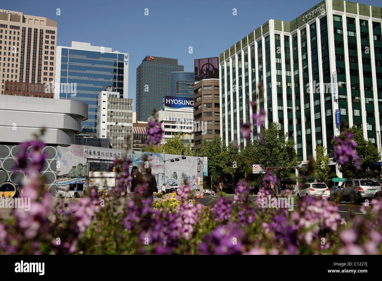 South Korea Seoul City Center Stockfotos & South Korea Seoul City ...