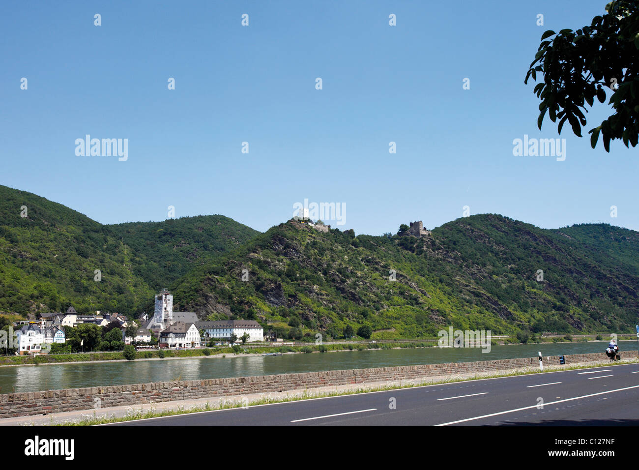 Schloss Burg Sterrenberg und Burg Liebenstein Burg, Mittelrhein-Tal ...
