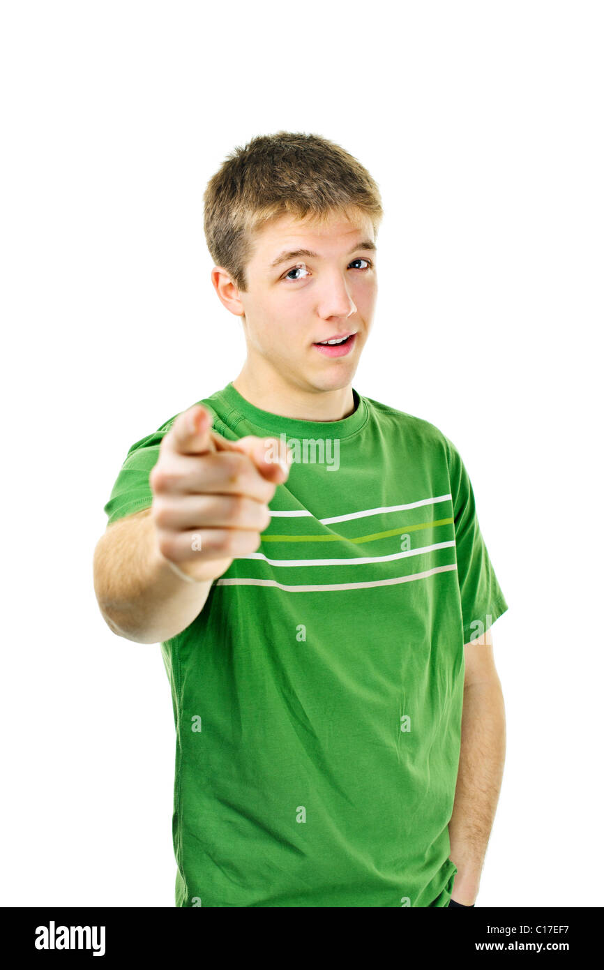 Zeigefinger In Die Kamera Stockfotos und -bilder Kaufen - Alamy
