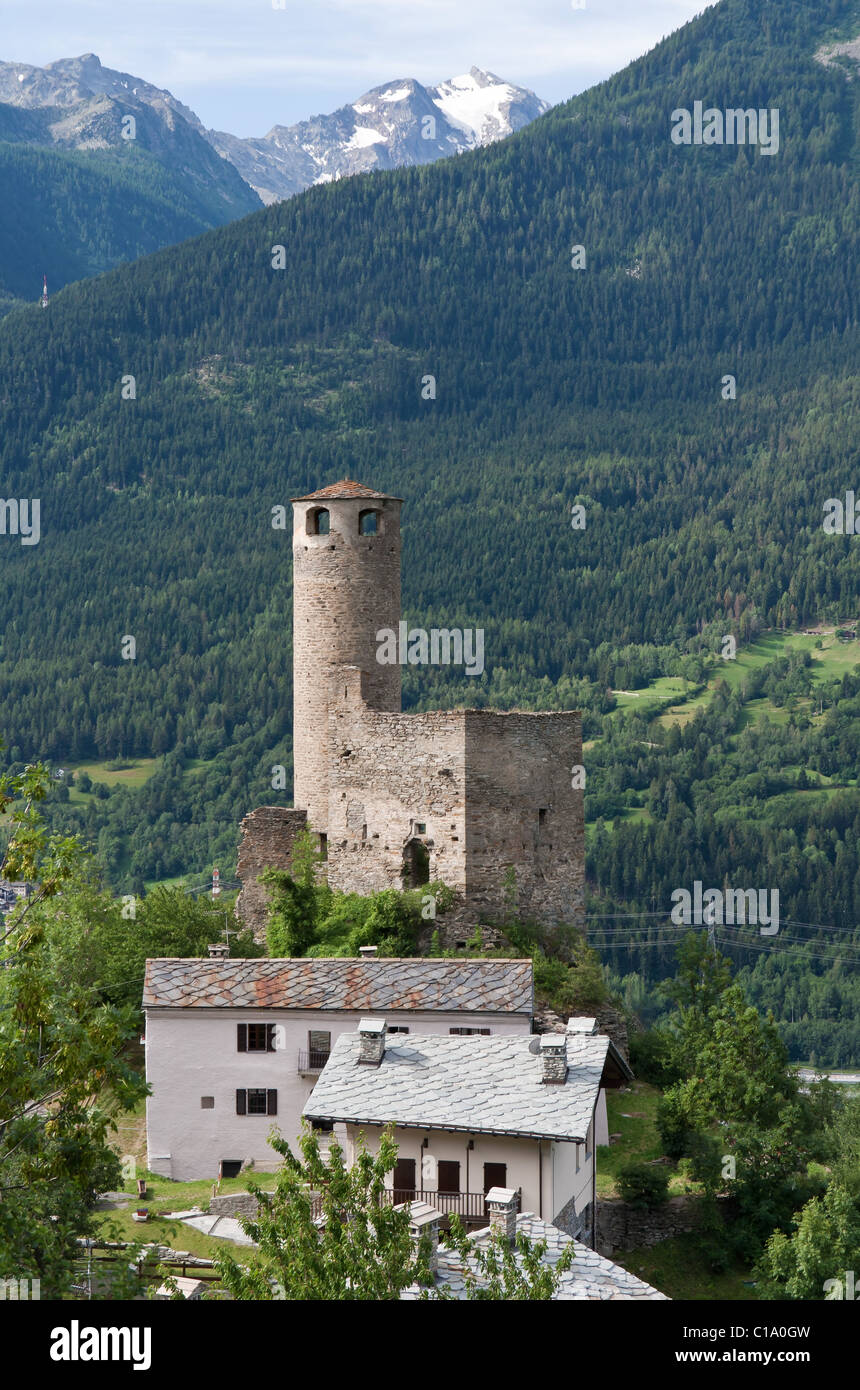 Norditalien Burgruine Gang Nach