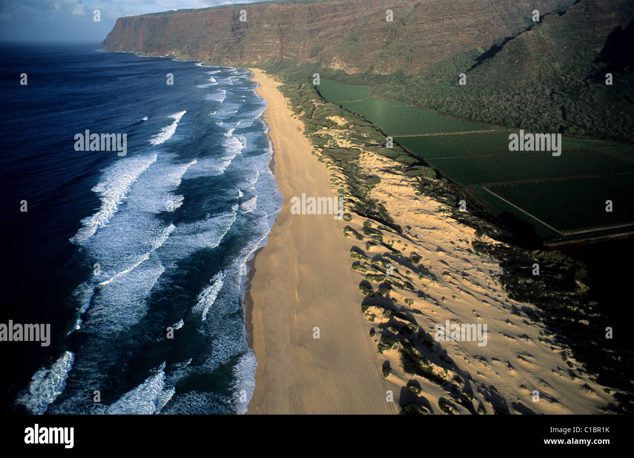 USA, Hawaii Inseln, Insel Kauai (Luftbild), Na Pali Küste, Barking ...