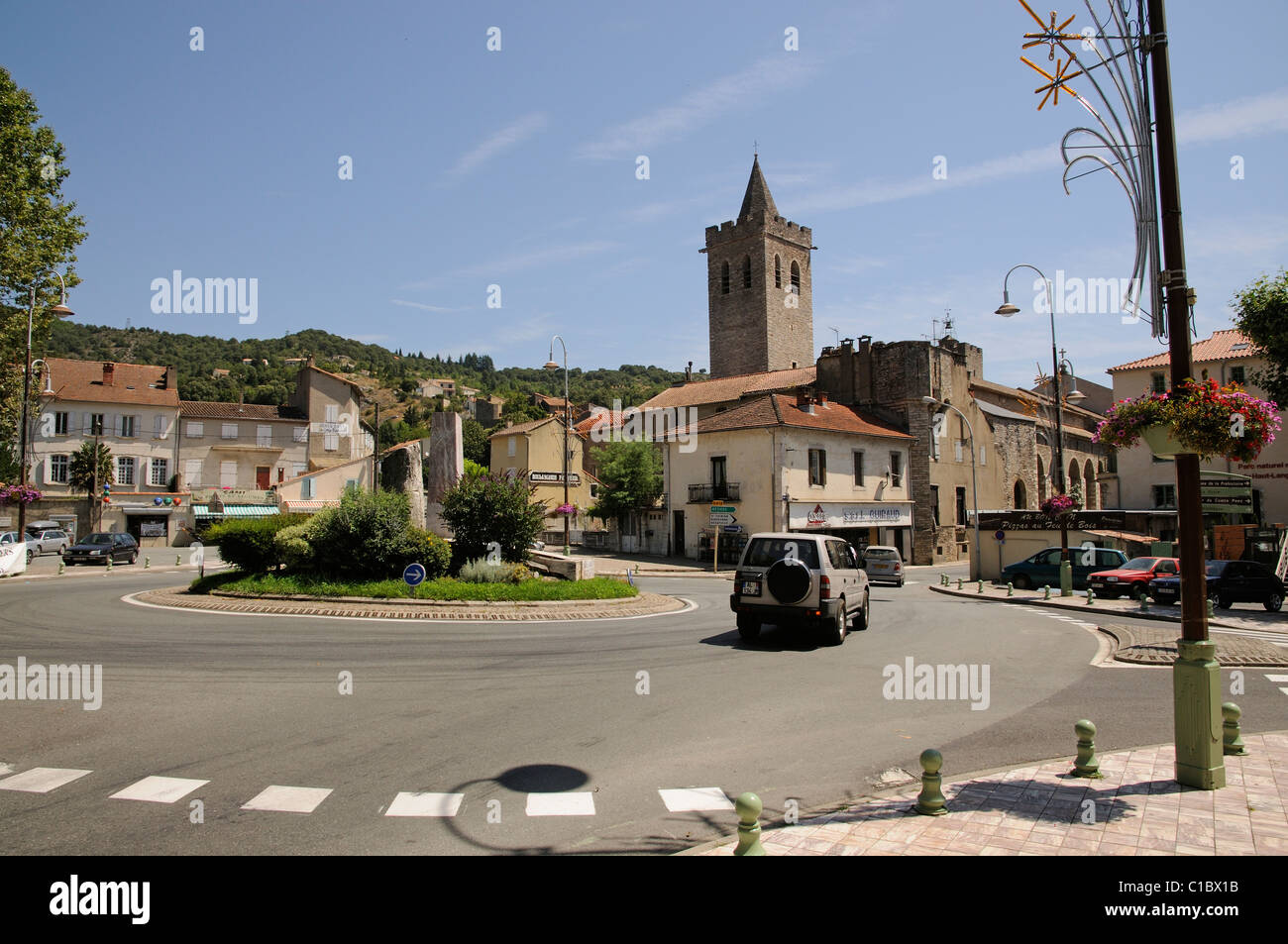 Ortszentrum St. Pons de Thomieres in der Region Haut Languedoc im Süden ...