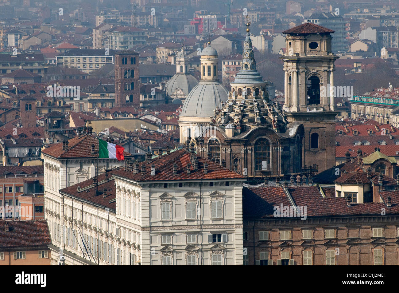Turin torino piedmont italy aerial -Fotos und -Bildmaterial in hoher ...