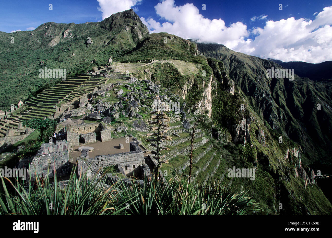 Peru, Cuzco Abteilung, das Heilige Tal der Inka, Machu Picchu, Inka archäologische Stätte, die ...