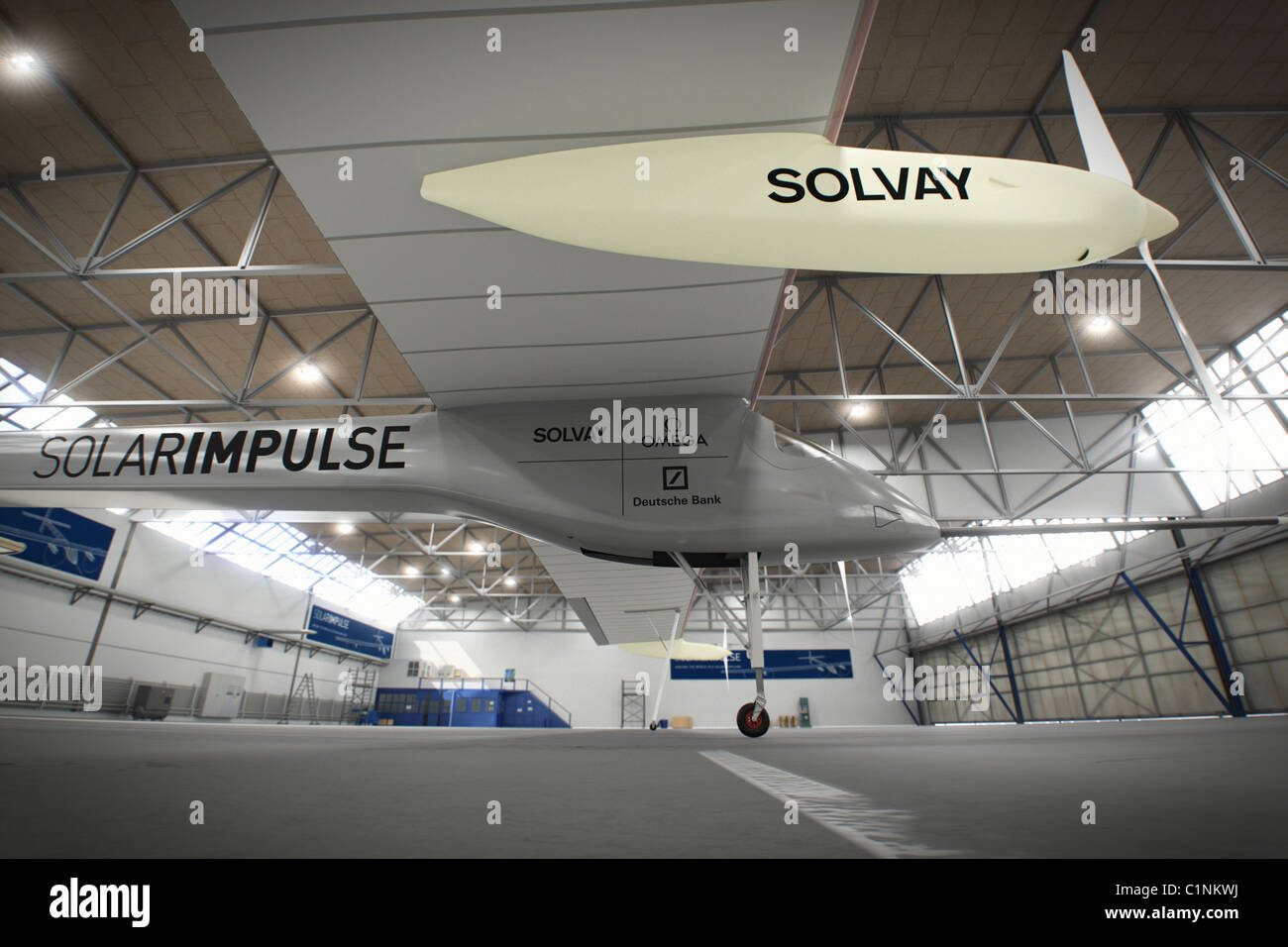 Sonne-POWERED Datensatz FLYER ist dies das erste Flugzeug der Welt ...