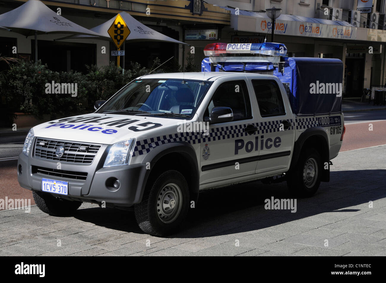 Ein Polizeifahrzeug in Perth, Western Australia Stockfotografie - Alamy
