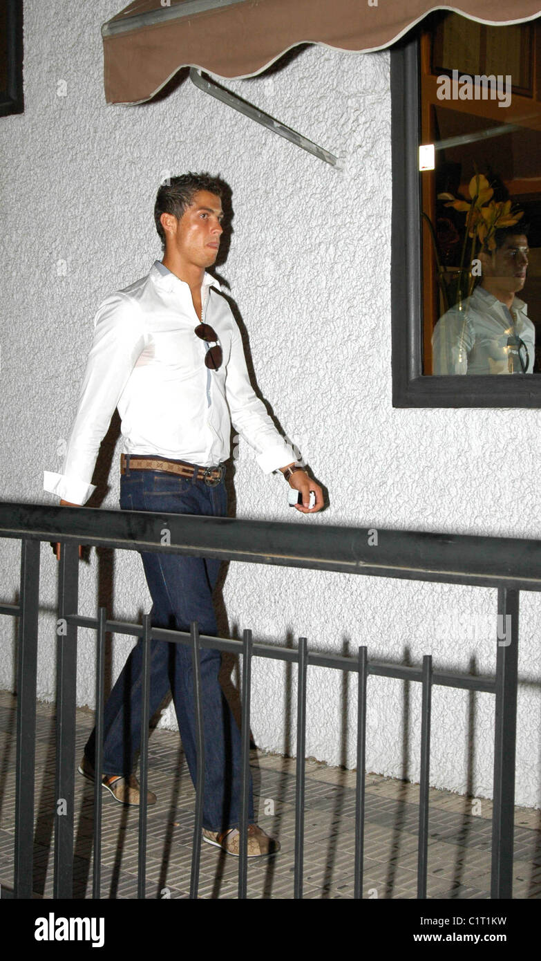 Cristiano Ronaldo Real Madrid Spieler teilnehmen ein Dinner zu Ehren ...