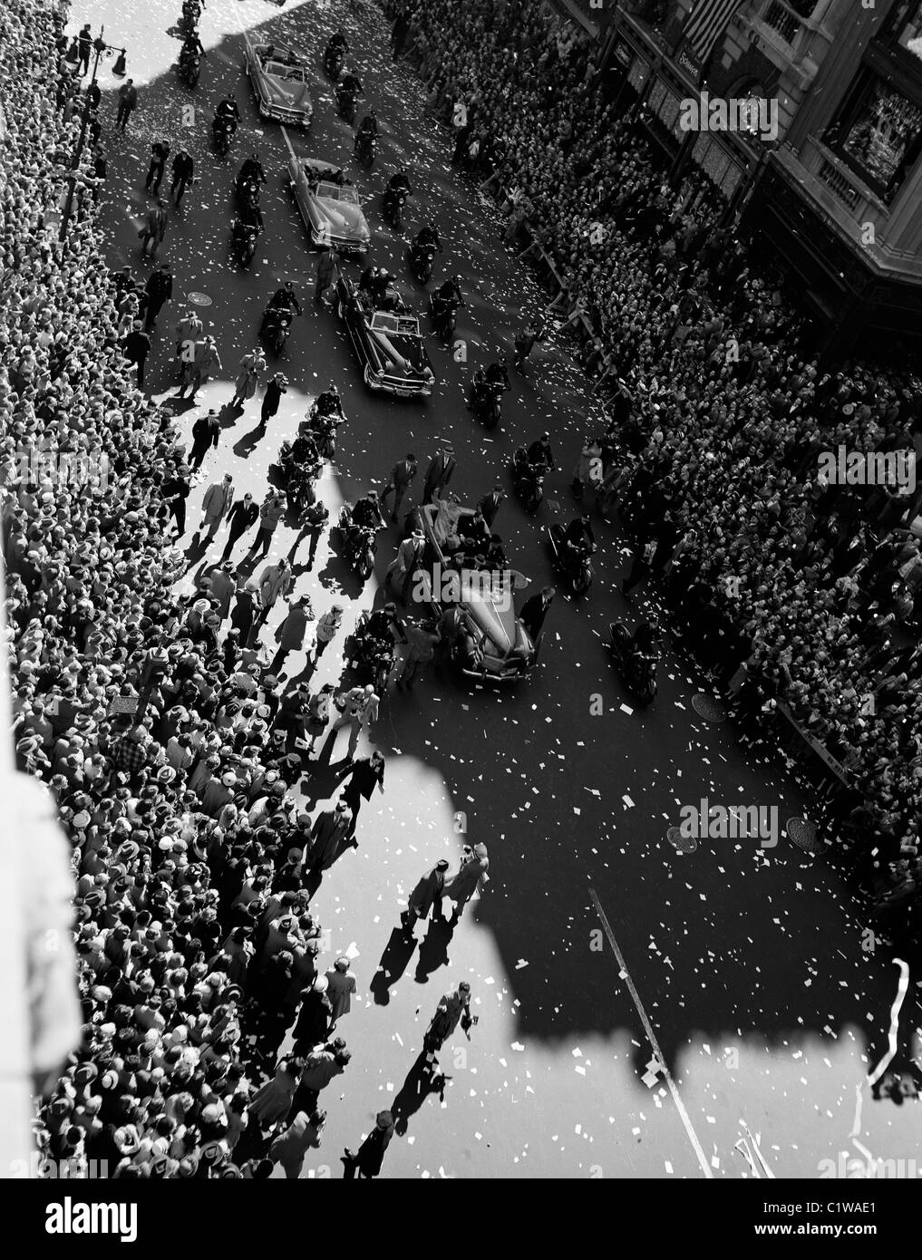 Usa New York City General Douglas Macarthur Parade Im April 1951