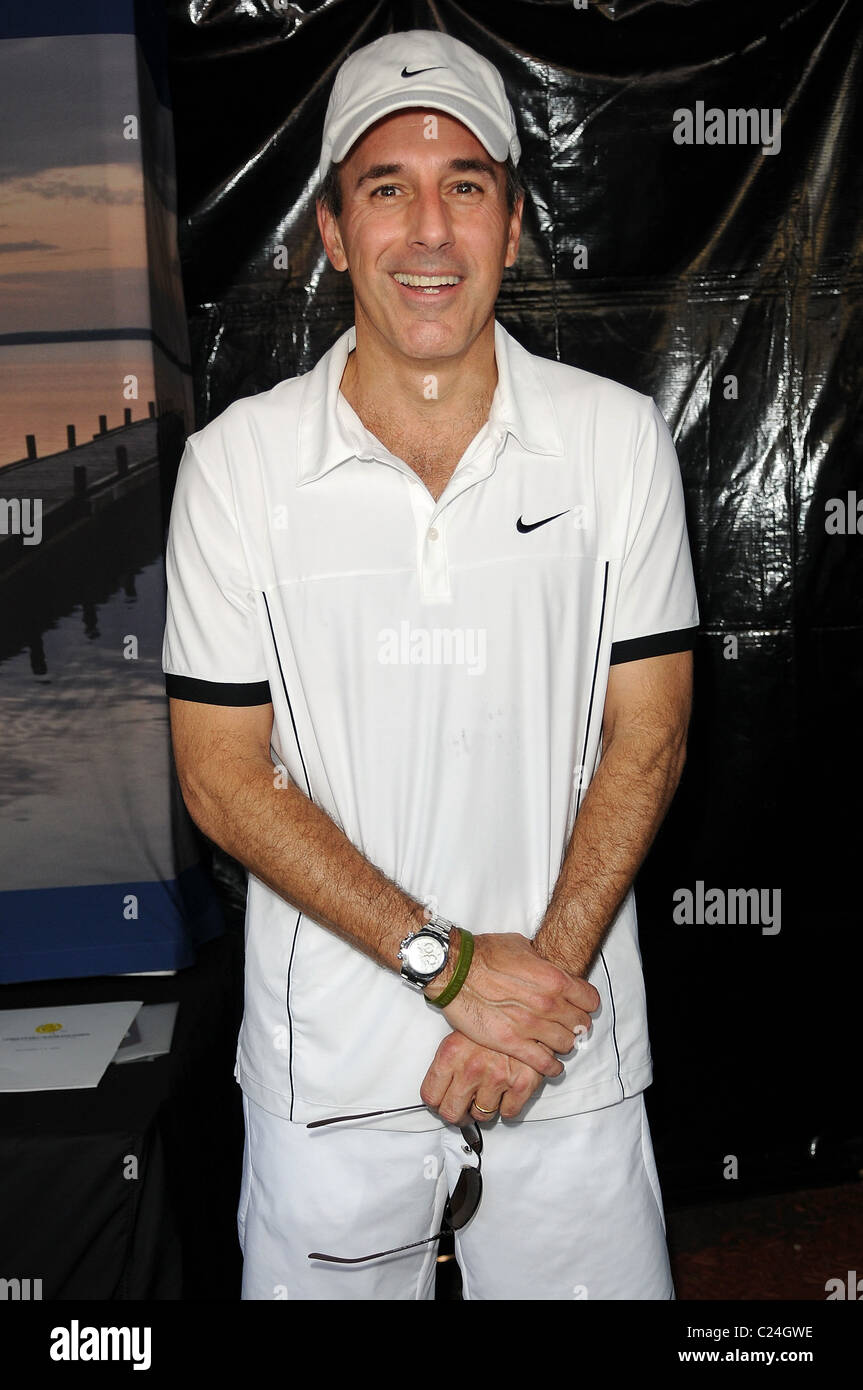 Matt Lauer die Chris Evert/Raymond James pro-Promi Tennis Classic in ...