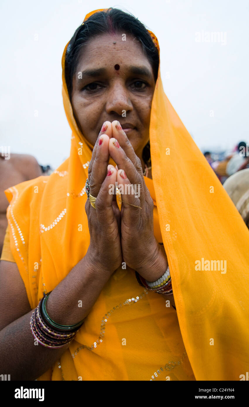 Namaste Indien Stockfotos und -bilder Kaufen - Alamy