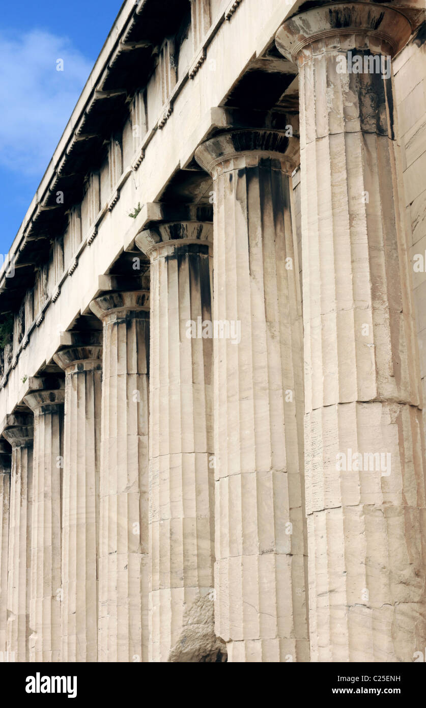 Antike griechische Tempel des Hephaistos Stockfotografie - Alamy