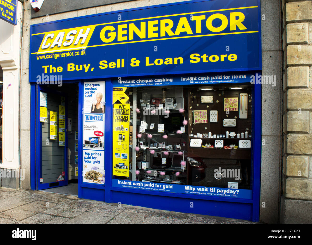 Ein cash generator shop -Fotos und -Bildmaterial in hoher Auflösung – Alamy