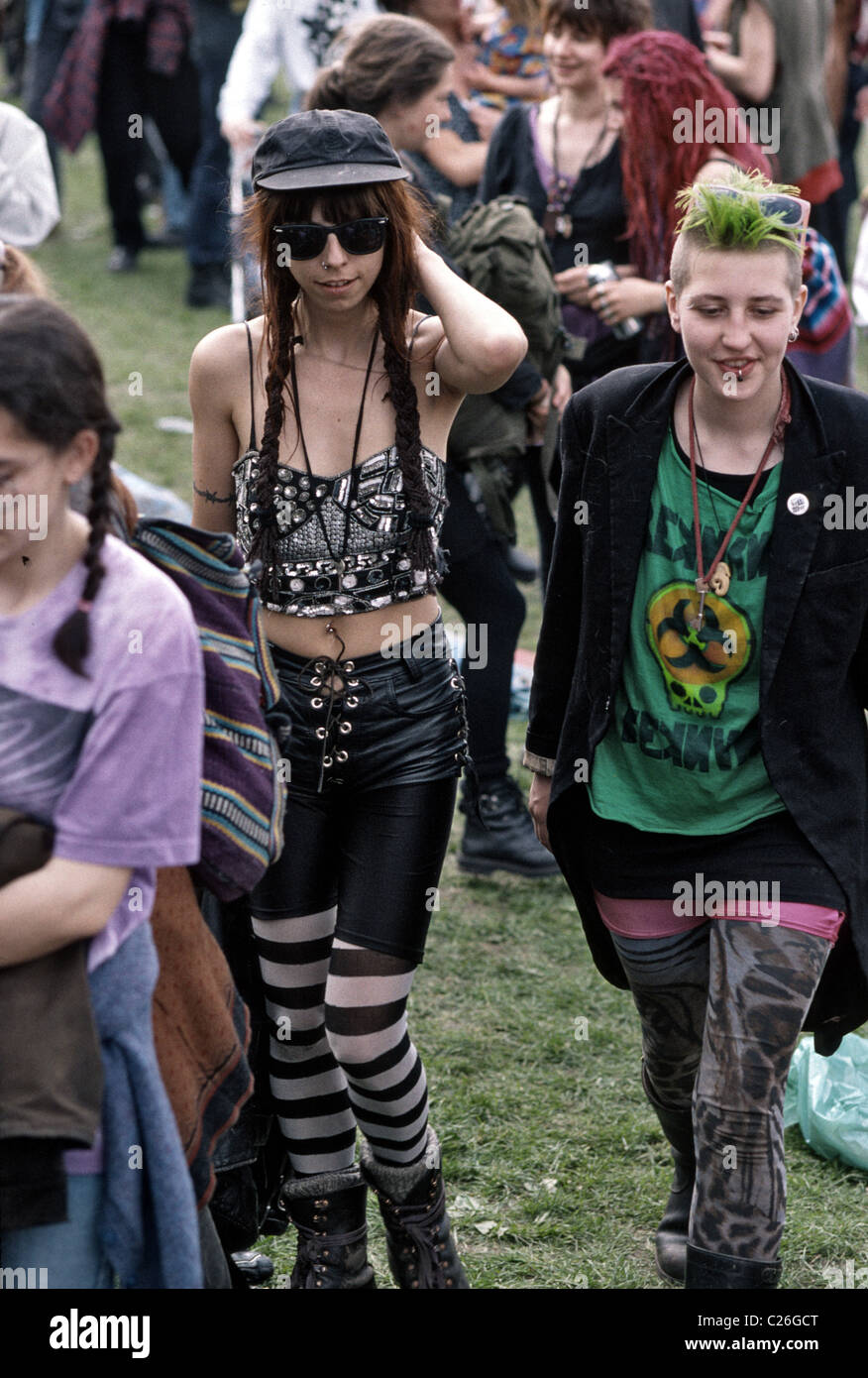 Punk-Frauen am Hackney Festival für Obdachlose eine alternative outdoor ...