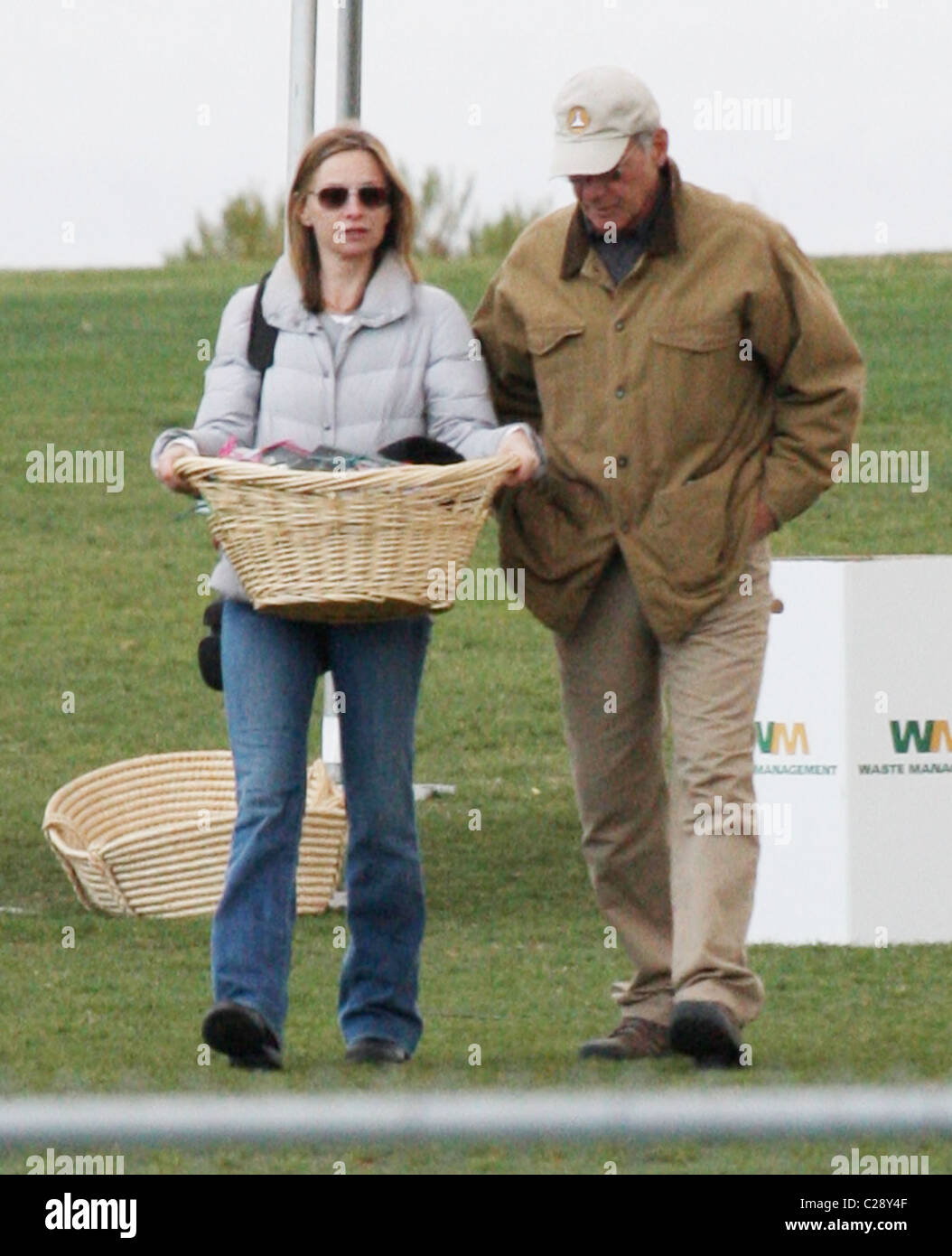 Harrison Ford und Calista Flockhart besuchen eine Geburtstagsparty im ...