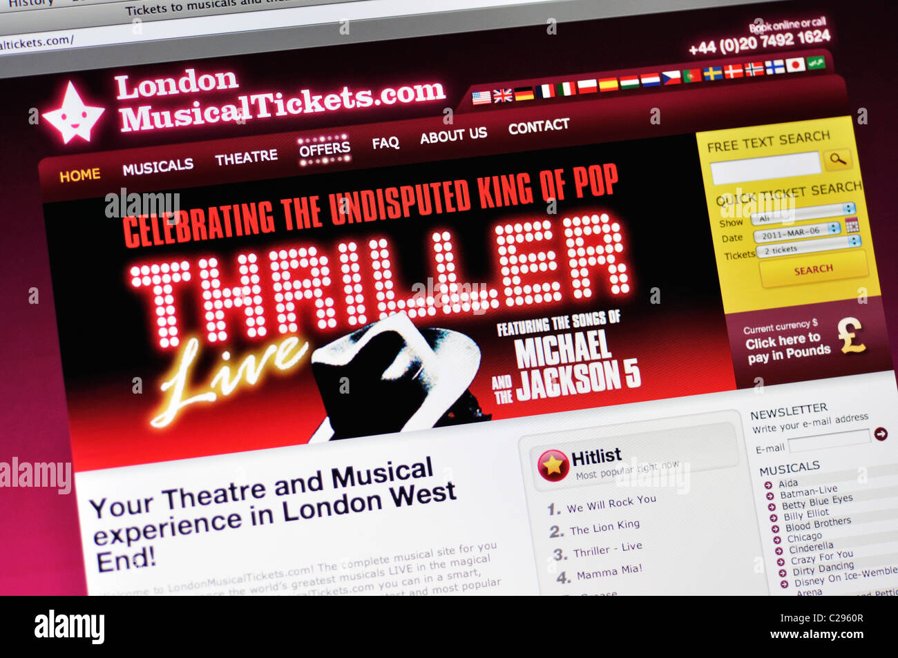 Michael jackson musical london -Fotos und -Bildmaterial in hoher ...