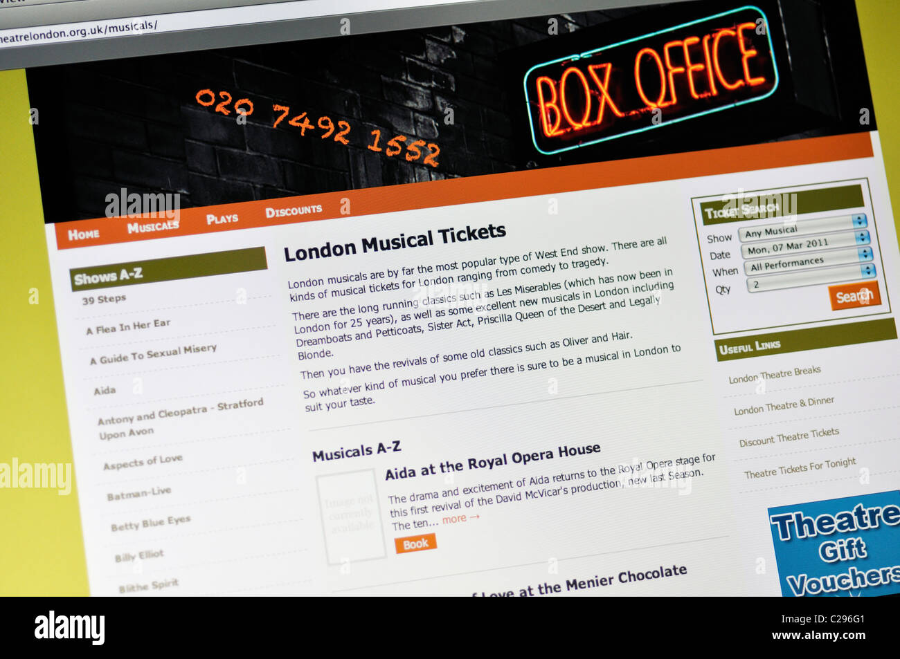 Londoner abendkasse -Fotos und -Bildmaterial in hoher Auflösung – Alamy