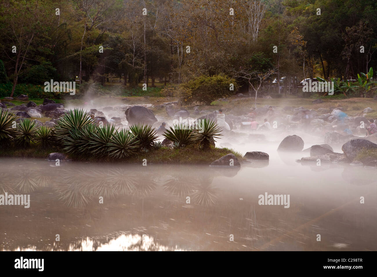 Chae Son Nationalpark Thermalquelle, Chae Son, Lampang, Thailand ...