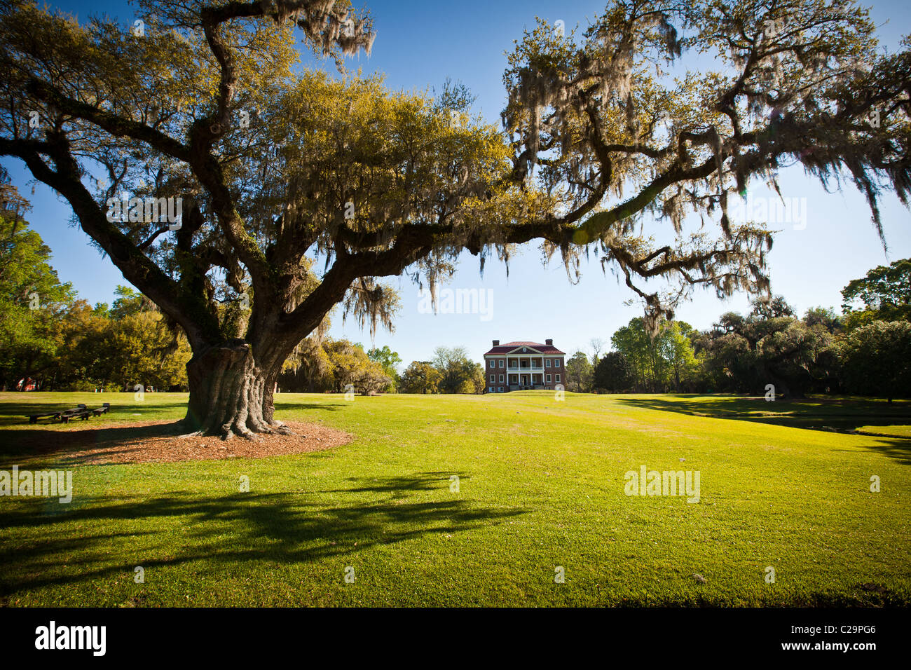 Drayton Hall Plantation in Charleston, SC. Palladio-Stil Anwesen von ...