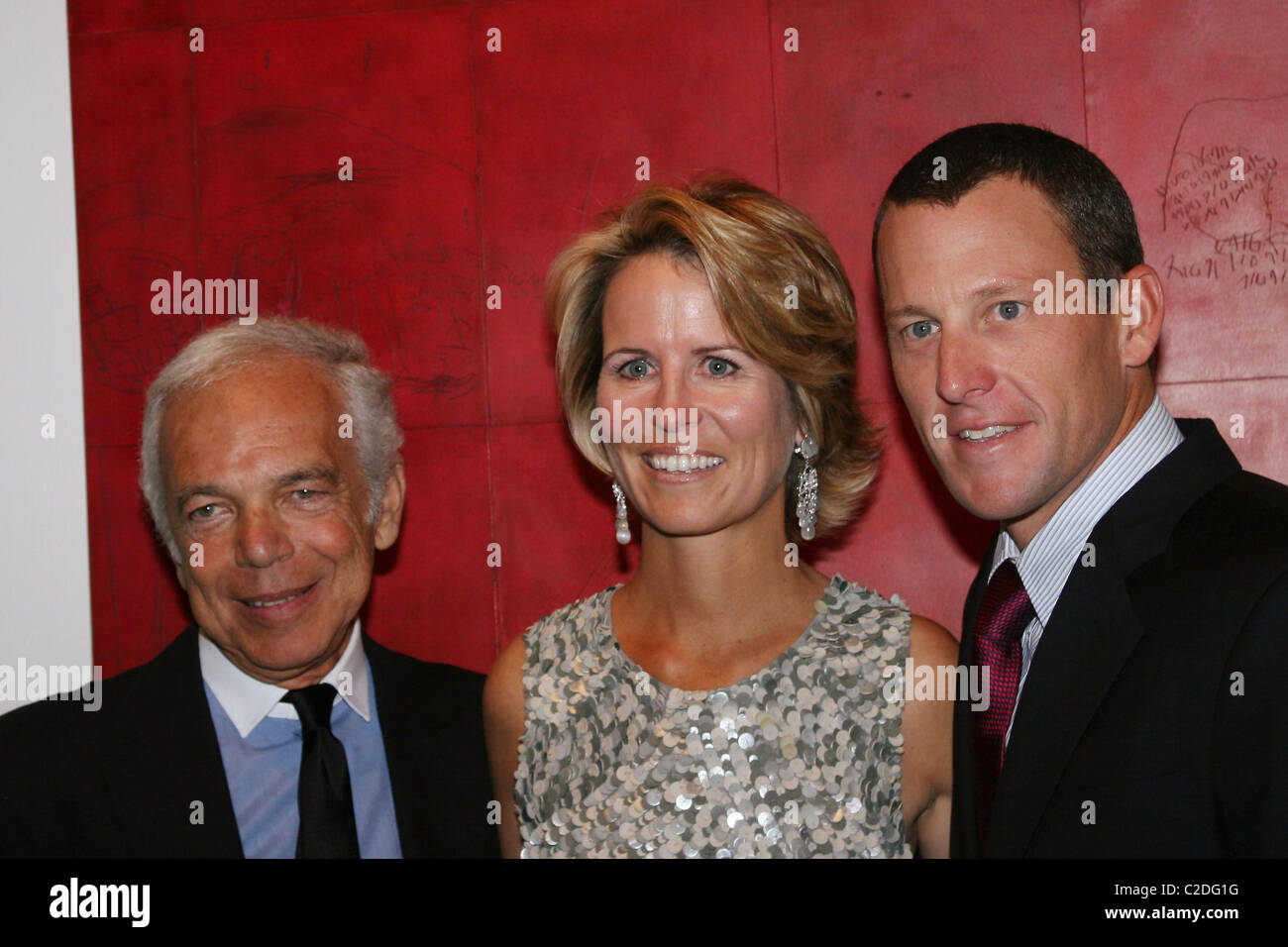 Ralph Lauren, Leslie Jones und Lance Armstrong Cocktail Party zur Feier ...