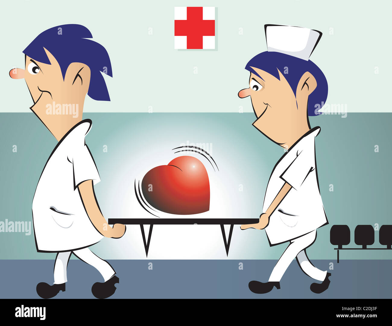 Hospital art cartoon comic -Fotos und -Bildmaterial in hoher Auflösung ...