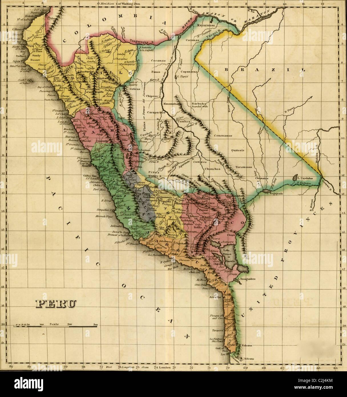 Karte von peru -Fotos und -Bildmaterial in hoher Auflösung – Alamy