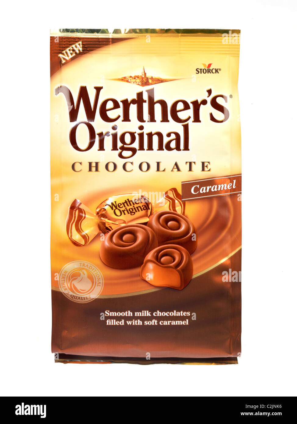 Werthers Original Karamell Choc Schokoladenbonbons Stockfotos und ...