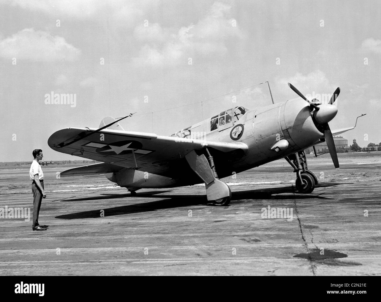 Curtiss SB2C Helldiver (SB2C-1), war ein trägergestütztes Dive Bomber ...