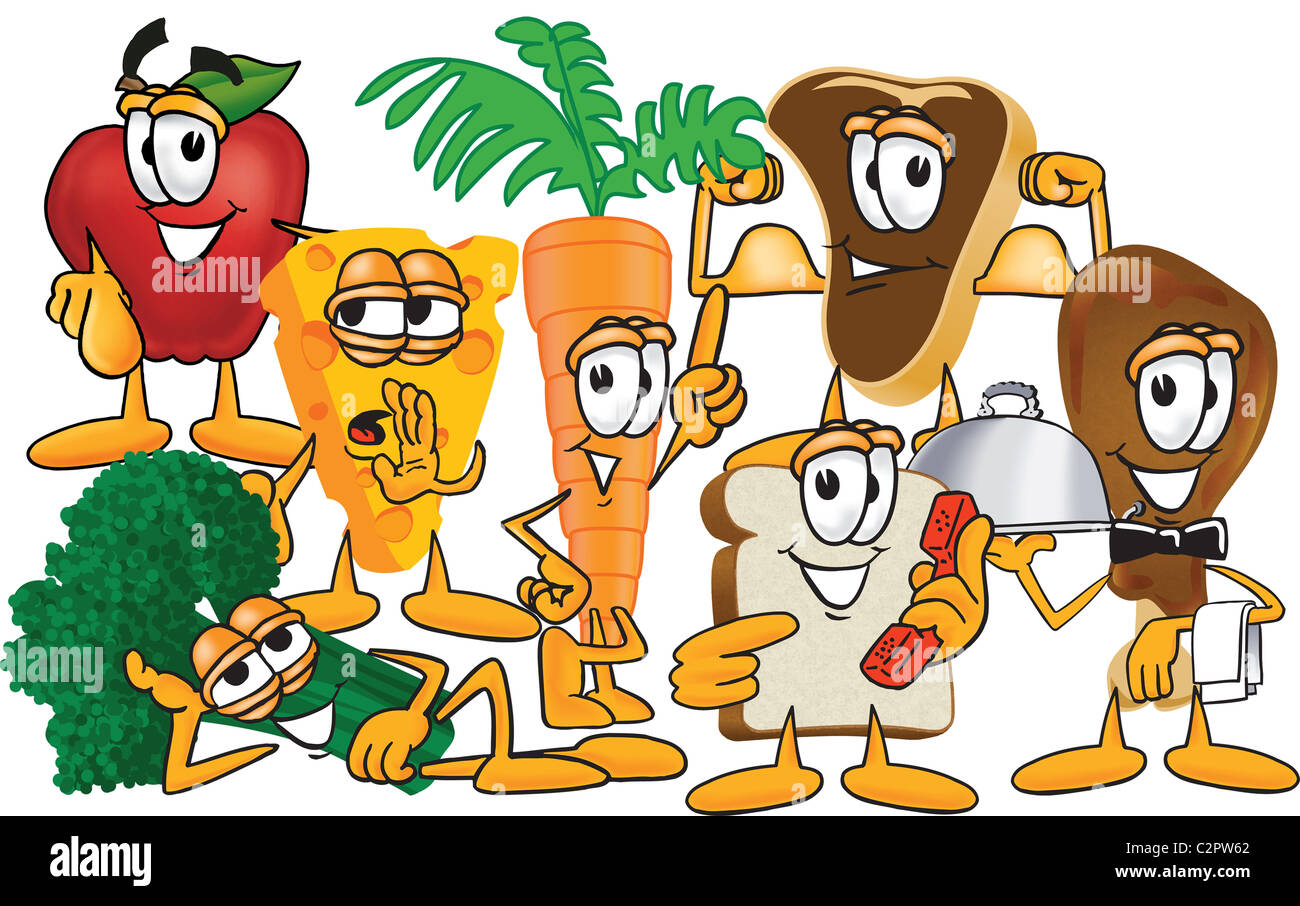 Essen Cartoon Stockfotos und -bilder Kaufen - Alamy