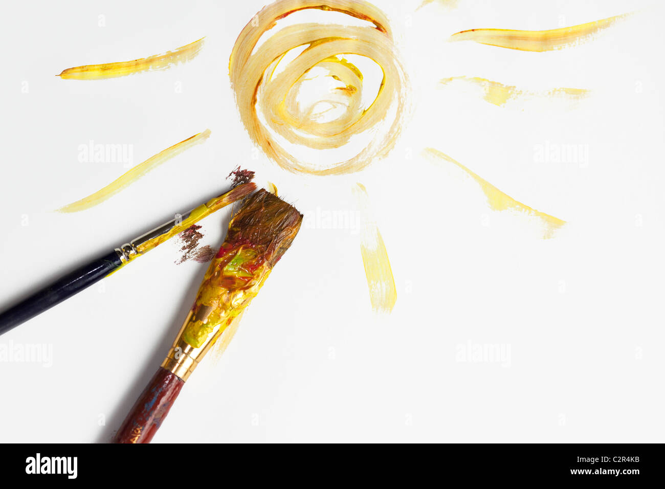 Child painting funny -Fotos und -Bildmaterial in hoher Auflösung – Alamy