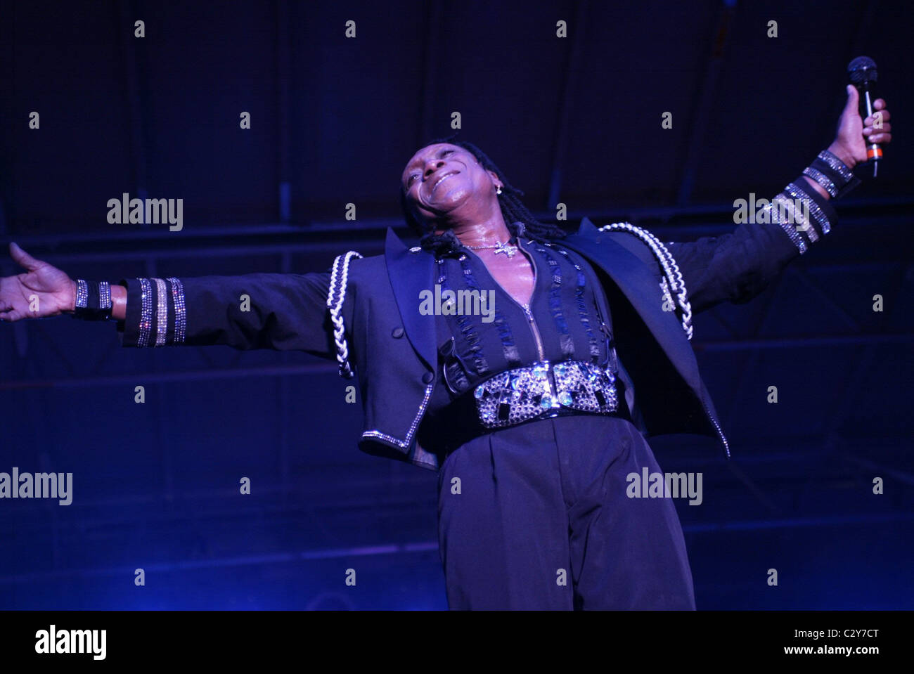 Walter Orange aka The Commodores Clyde führen im Ronald Reagan Building ...