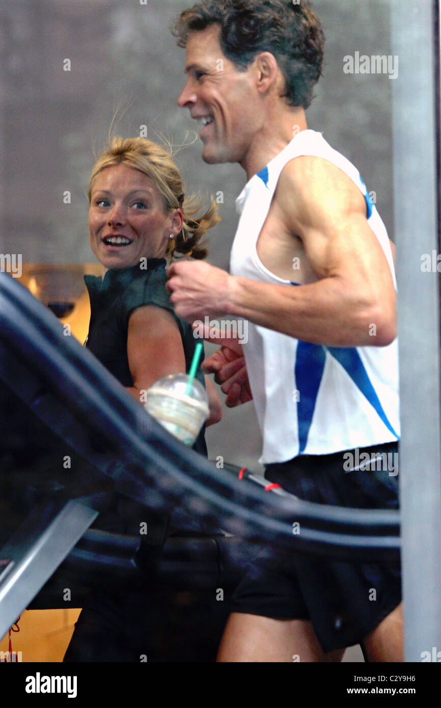 Kelly Ripa und Ultramarathon Legende Dean Karnazes Dreharbeiten das ...