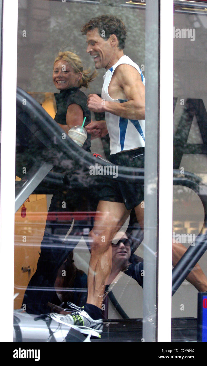 Kelly Ripa und Ultramarathon Legende Dean Karnazes Dreharbeiten das ...