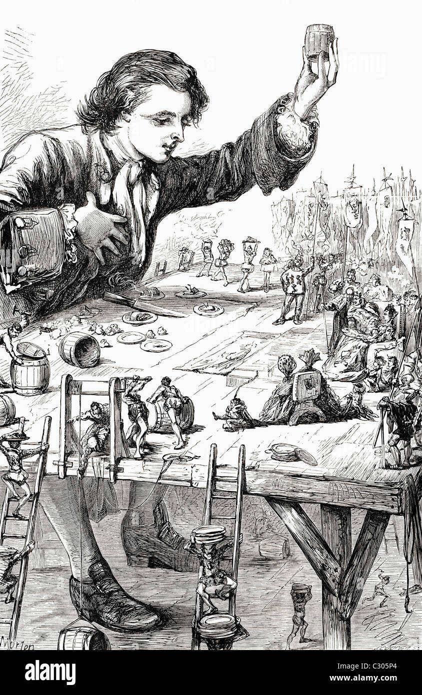 Gulliver Travels To Lilliput Stockfotos & Gulliver Travels To Lilliput ...