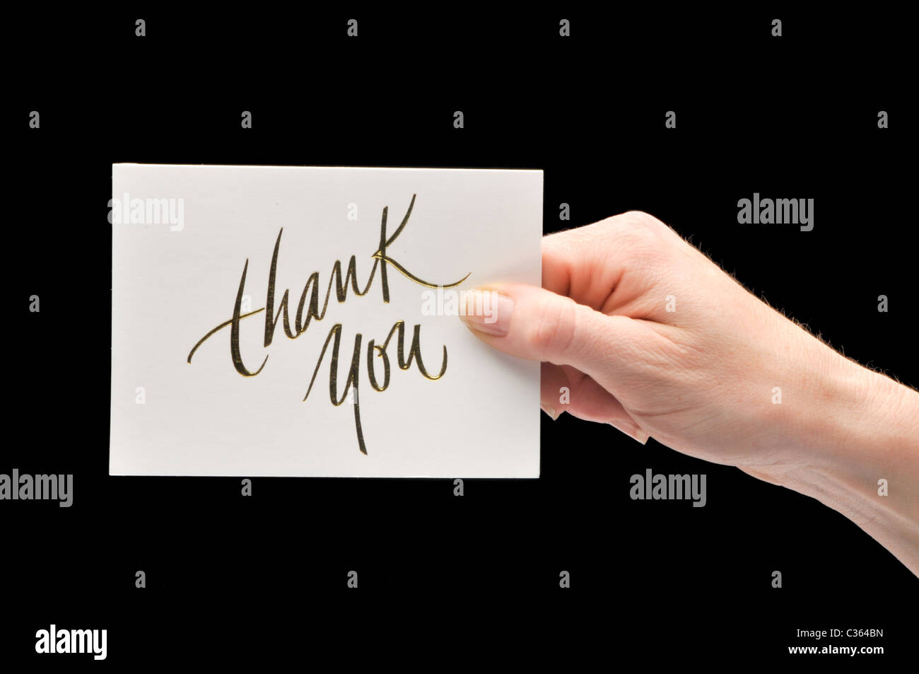 Thank You Card Stockfotos und -bilder Kaufen - Alamy