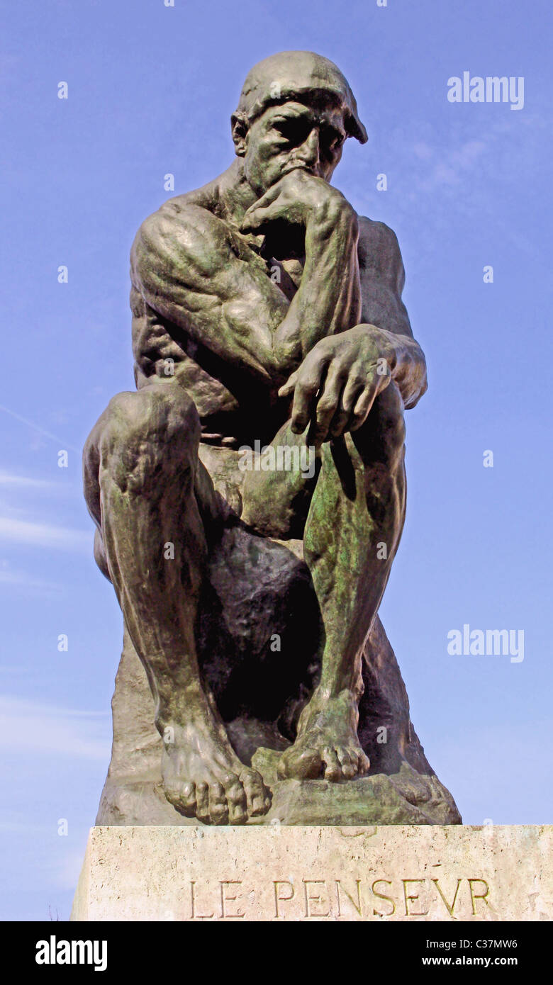 Der Denker von François Auguste René Rodin (12. November 1840 – 17 ...