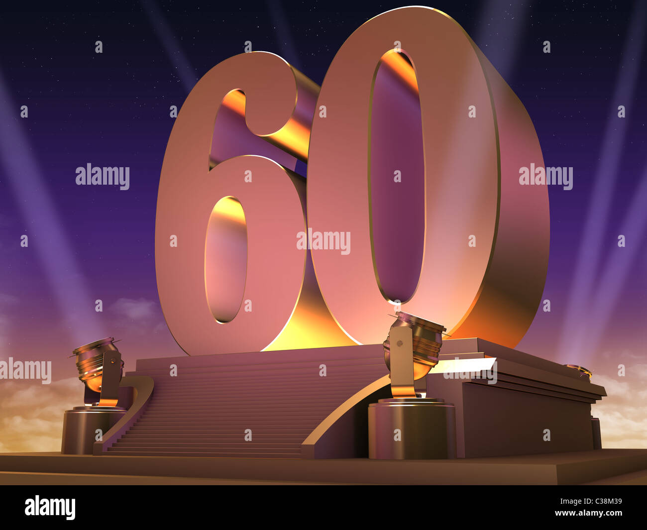 Golden number 60 -Fotos und -Bildmaterial in hoher Auflösung – Alamy