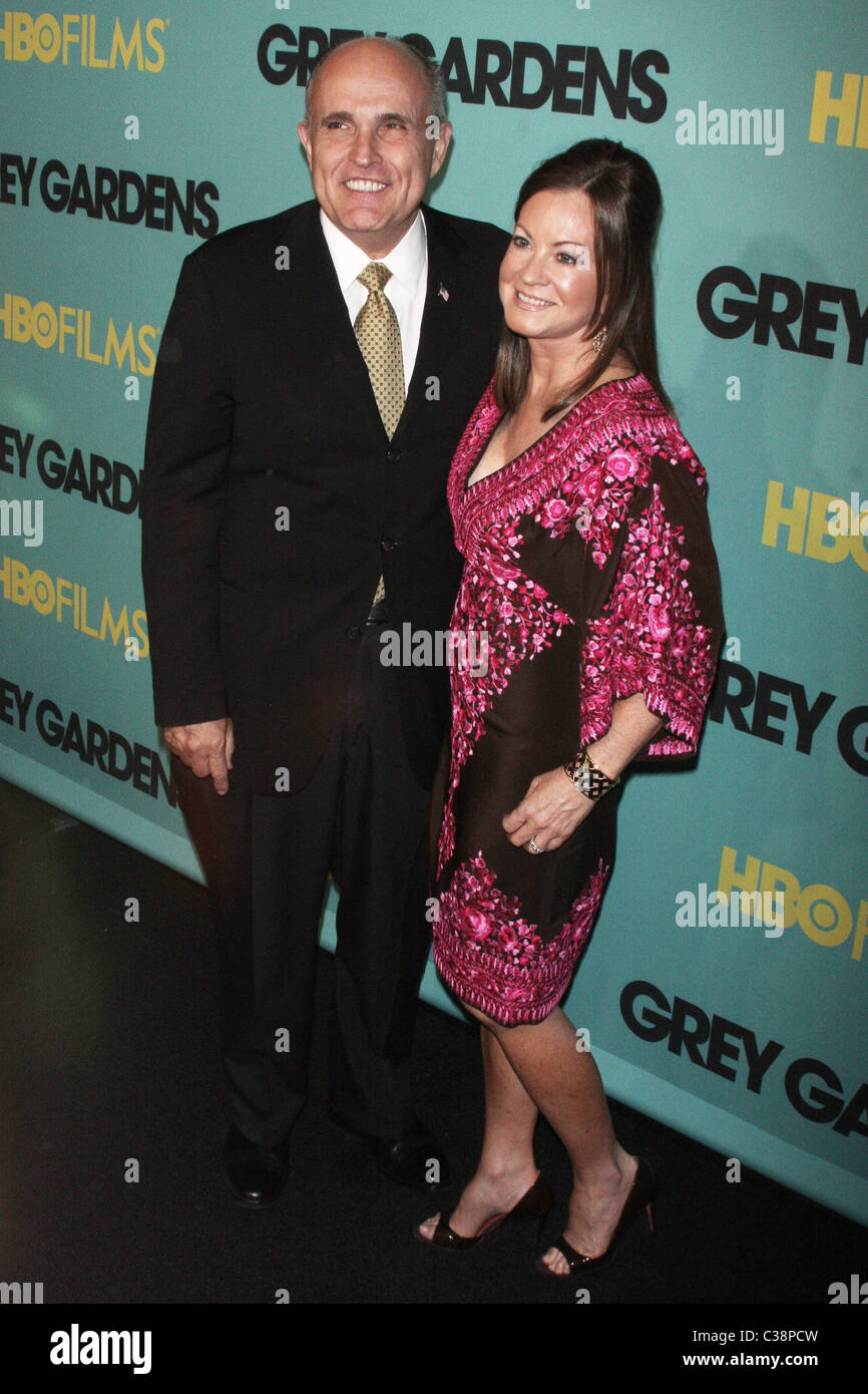 Rudy Giuliani und Judith Giuliani HBO Filme Premiere von "Grey Gardens ...