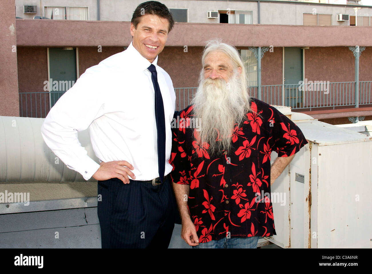 Österreichischer Schauspieler und Bodybuilder Roland Kickinger gibt ein ...