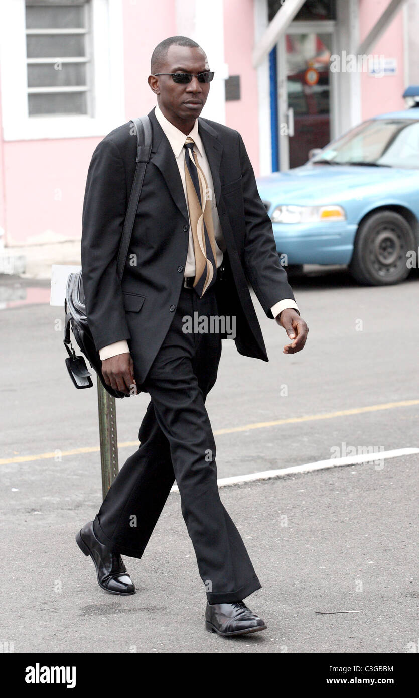 Detective Inspector Sean Saunders vor Gericht wegen der Erpressung ...