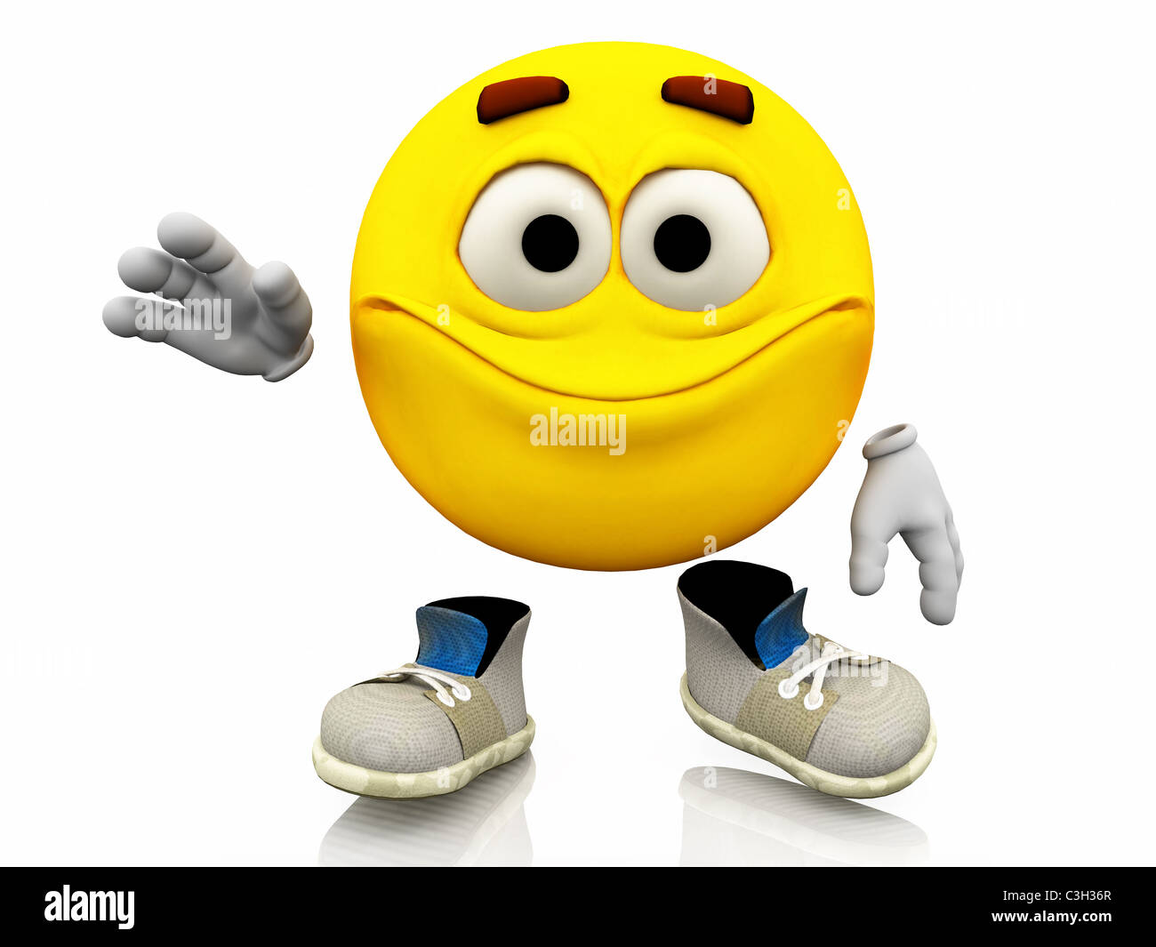 Smiley, Emoticons. Gesichtsausdruck. Lächeln Sie, freundliche ...