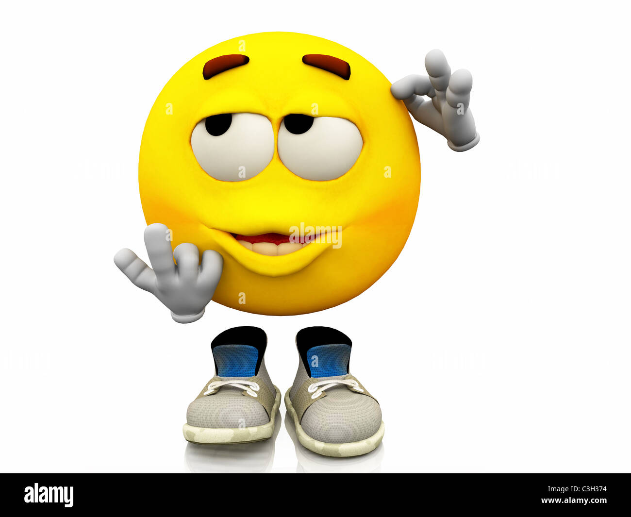 Smiley emoticon facial expression thinking -Fotos und -Bildmaterial in ...